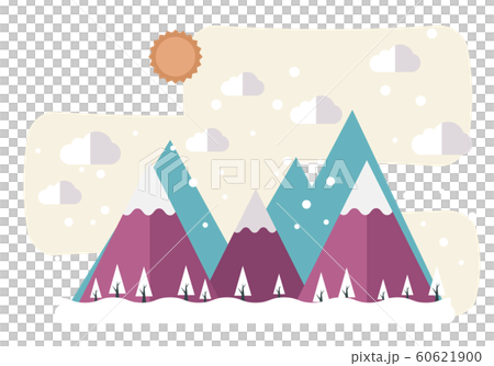 Snow mountain background graphic material - Stock Illustration ...