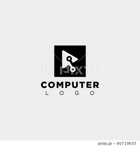 digital pointer technology creative logo templateのイラスト素材 [60719635] - PIXTA