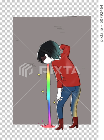 Spitting woman - Stock Illustration [60792464] - PIXTA