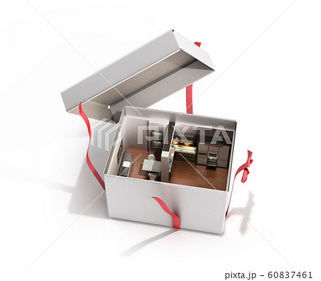 Concept apartment as a gift Kitchen interior in anのイラスト素材 [60837461 ...