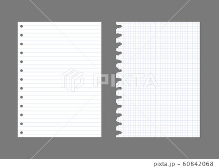 Exercise book paper page background. Notebook...のイラスト素材 [60842068] - PIXTA