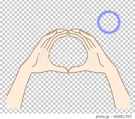 Hand of woman making circle - Stock Illustration [60861765] - PIXTA