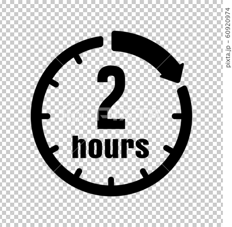 Time / Timer Vector Icon Illustration (2 hours) - Stock Illustration ...