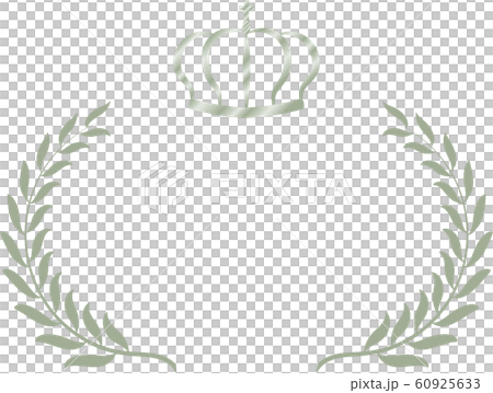 Laurel wide horizontal crown commendation... - Stock Illustration ...
