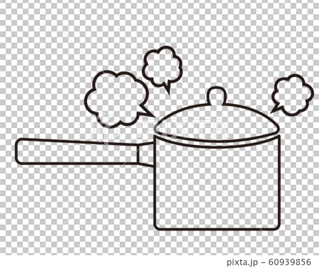 Pot kitchen one-handed pot - Stock Illustration [60939856] - PIXTA