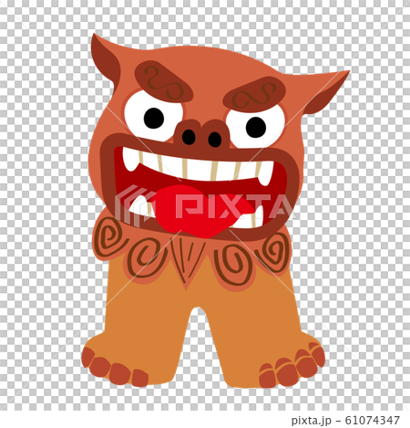 Illustration of Shiisa facing front |... - Stock Illustration [61074347 ...