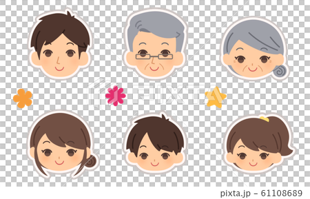 Family face icon - Stock Illustration [61108689] - PIXTA