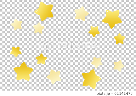 Fancy star frame rectangle yellow - Stock Illustration [61141473] - PIXTA