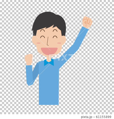 Male Upper body Guts pose Expression Poses - Stock Illustration ...