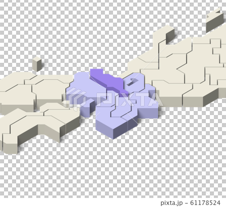 Japan map Kinki district Kyoto prefecture - Stock Illustration ...