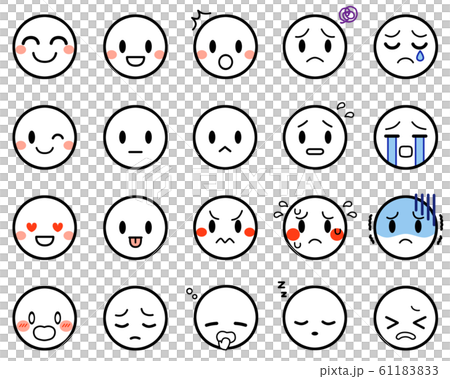 Face icon set - Stock Illustration [61183833] - PIXTA