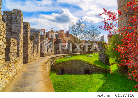 Gravensteen castle inside view in Ghent, Belgiumの写真素材 [61187116] - PIXTA