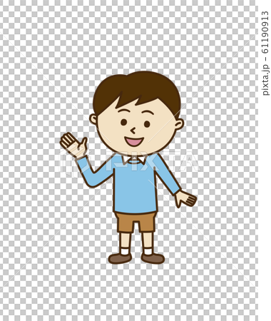 A boy to explain - Stock Illustration [61190913] - PIXTA