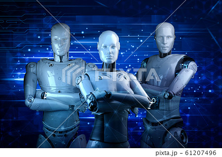 Group of cyborgsのイラスト素材 [61207496] - PIXTA