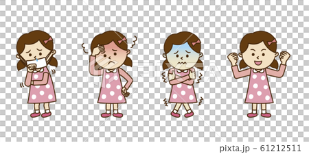 Girl _ health set 1 - Stock Illustration [61212511] - PIXTA
