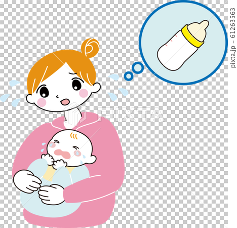 Baby who is hungry and cry - Stock Illustration [61263563] - PIXTA