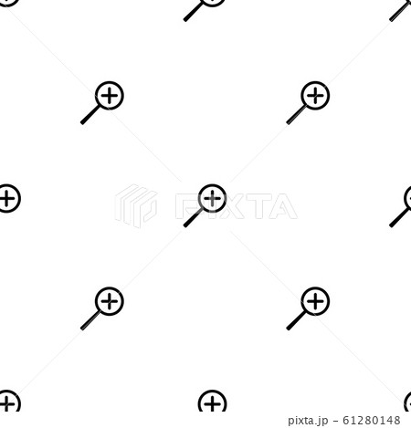 Seamless pattern with magnifier increase zoom iconのイラスト素材 [61280148] - PIXTA