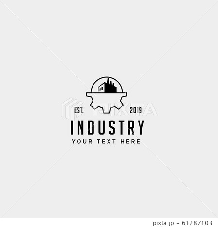 gear factory logo design industrial vector iconのイラスト素材 [61287103] - PIXTA