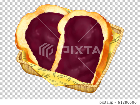 Ogura Toast Koshian (with bread basket) - Stock Illustration [61290596 ...