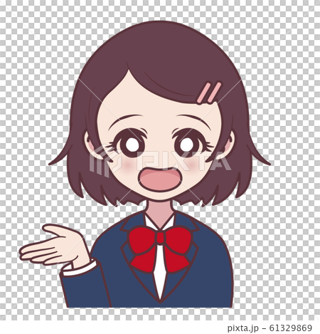 Girl (Introduction / Fun / Student) - Stock Illustration [61329869] - PIXTA