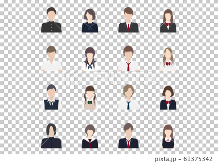 Avatar material for japanese students - Stock Illustration [61375342 ...