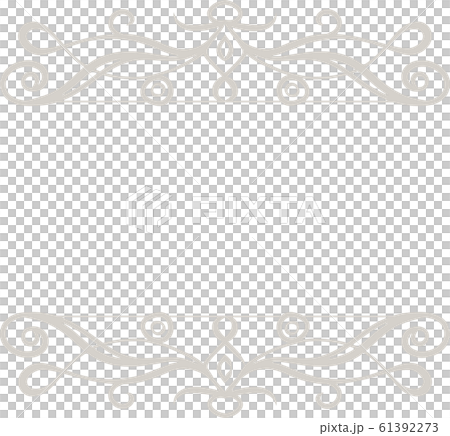 Top and bottom antique frame modern retro... - Stock Illustration ...