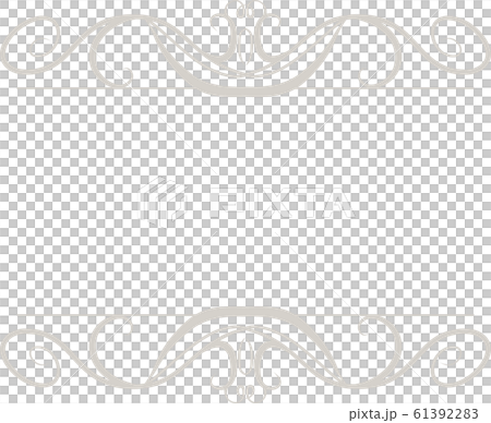 Top and bottom antique frame modern retro... - Stock Illustration ...