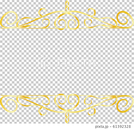 Top and bottom antique frame modern retro... - Stock Illustration ...