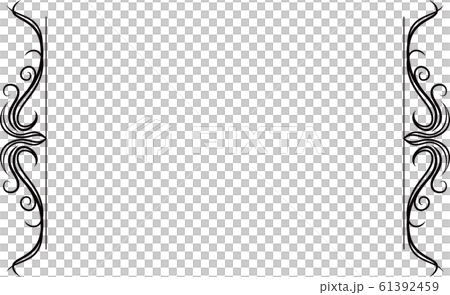 Left and right antique frame modern retro... - Stock Illustration ...