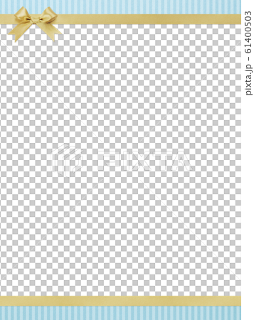 Background-blue-stripe-ribbon-frame - Stock Illustration [61400503] - PIXTA
