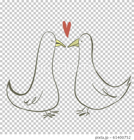 Flirting bird - Stock Illustration [61400752] - PIXTA