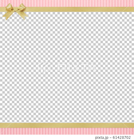 Background-pink-stripe-ribbon-frame - Stock Illustration [61428702] - PIXTA