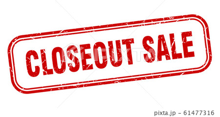 closeout sale stamp. closeout sale square grungeのイラスト素材 [61477316] - PIXTA