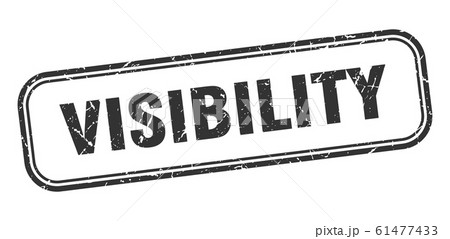 visibility stamp. visibility square grunge blackのイラスト素材 [61477433] - PIXTA
