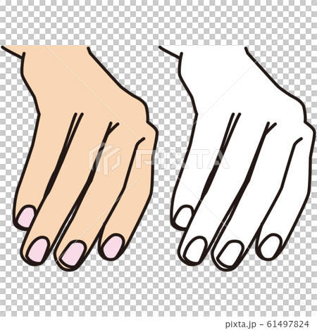 Hand showing fingertip - Stock Illustration [61497824] - PIXTA