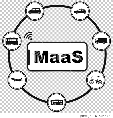 MaaS (image material) - Stock Illustration [61503672] - PIXTA