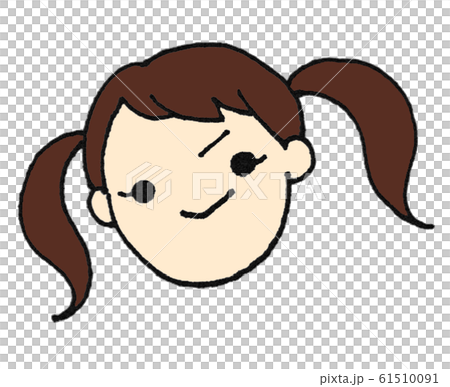 Girl (Doya face) - Stock Illustration [61510091] - PIXTA