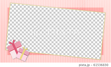 Background-pink-stripes-frame - Stock Illustration [61536830] - PIXTA