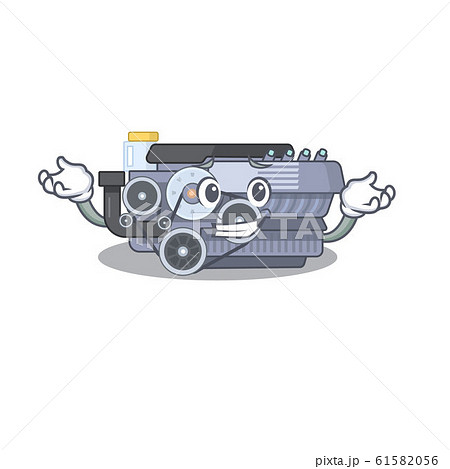Super Funny Grinning combustion engine mascot...のイラスト素材 [61582056] - PIXTA