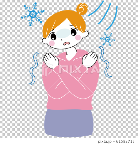 Chilly pale fear cold poor physical condition... - Stock Illustration ...