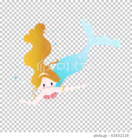 Mermaid pointing - Stock Illustration [61652116] - PIXTA