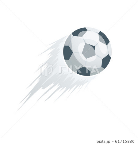 Football or soccer balls with motion trails in...のイラスト素材 [61715830] - PIXTA