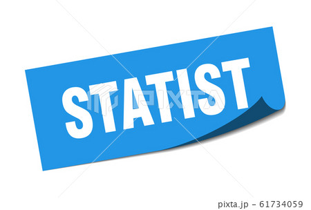 statist sticker. statist square sign. statist.のイラスト素材 [61734059] - PIXTA
