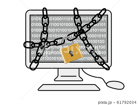 暗号化技術のイラスト素材 [61792034] - PIXTA