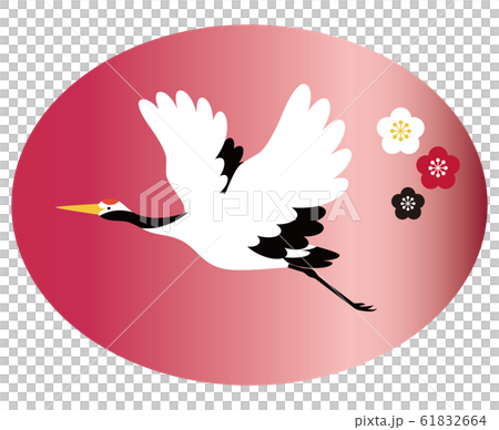 Flying crane background material vector... - Stock Illustration ...