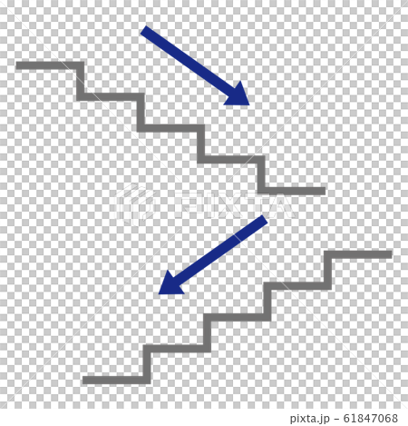 Descending staircase - Stock Illustration [61847068] - PIXTA