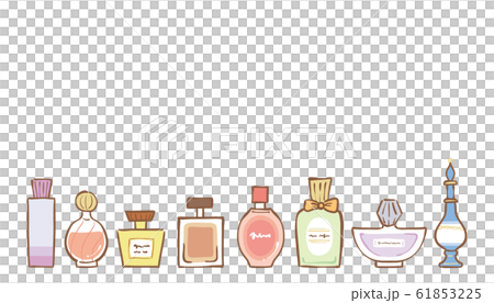 Perfume bottle set horizontal - Stock Illustration [61853225] - PIXTA