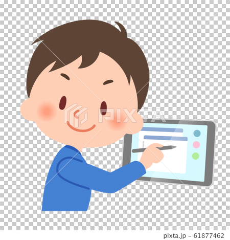 Tablet learning - Stock Illustration [61877462] - PIXTA