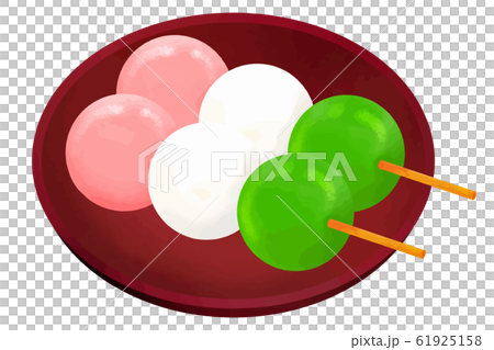 Three color dumplings - Stock Illustration [61925158] - PIXTA