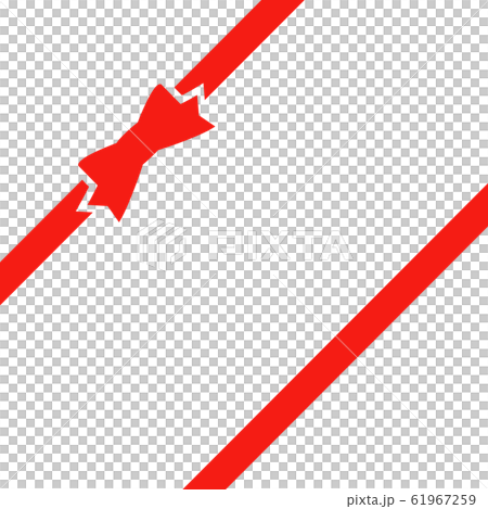 Simple decoration of diagonal ribbon - Stock Illustration [61967259 ...